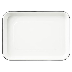 TableCraft 10347 White Enamel 1/4 Size Sheet Pan