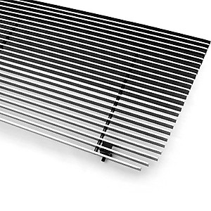 Compatible with Ford Bronco (1992-1998), F-150, Super Duty Billet Grille, Polished, 1 Pc, Replacement - PN #20535