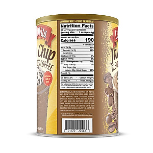 Caffe D'Vita Java Chip Latte Blended Ice Coffee - Java Chip Frappe Mix, Blended Iced Coffee Mix, Gluten Free, Low Fat, No Cholesterol, No Hydrogenated Oils, No Trans Fat, Kosher-Dairy - 3 Lb Can