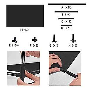 YOUDENOVA Shoe Rack, 7 Tier Boot Rack Storage for Closet Entryway, Large Shoe Shelf, Stackable Shoes Organizer for 24-30 Pairs(Black)