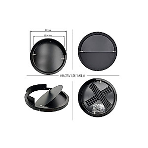 Upgraded 5 Gallon Bucket Lid, Bucket Lid Mouse Trap Trapdoor Style, Indoor and Outdoor, Reusable 5 Gallon Bucket Lid, No Bucket (Black)