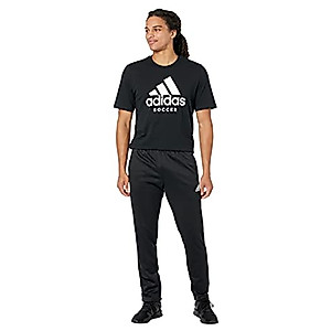 adidas Men's AEROREADY Game and Go Small Logo Tapered Pants, Black, Large
