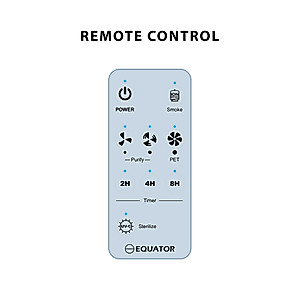 Equator HEPA Air Purifier with PET Option 269sf 110V