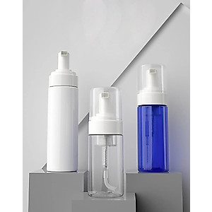 2PCS 100ml Cobalt Blue Refillable Empty Foam Pump Bottles Small Foaming Soap Dispenser for Hand Soap Lash Cleanser Shampoo Liquid 3.4oz