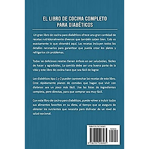 LIBRO DE COCINA COMPLETO PARA DIABÉTICOS En Español / Diabetic Cookbook in Spanish (Spanish Edition)