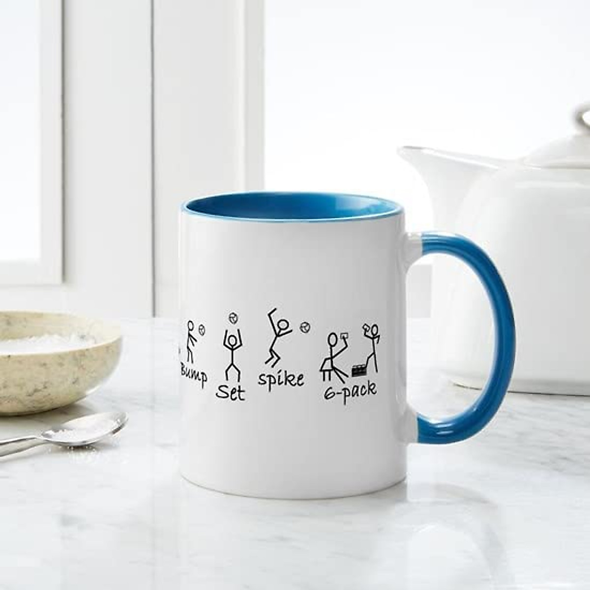 CafePress V Ball Skills Mugs Ceramic Coffee Mug, Tea Cup 11 oz