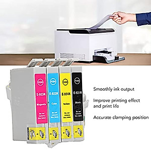 Hilitand 4Pcs Ink Cartridge BK C M Y Ink Cartridge Set Printer Cartridge with Ink for Office Printing Photos, Test Papers, Documents