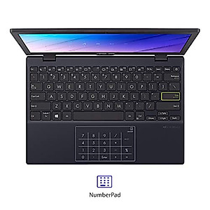 ASUS Vivobook Laptop L210 11.6" Ultra Thin Laptop, Intel Celeron N4020 Processor, 4GB RAM, 128GB eMMC Storage, Windows 11 Home in S Mode with One Year of Office 365 Personal, L210MA-DS04,Star Black
