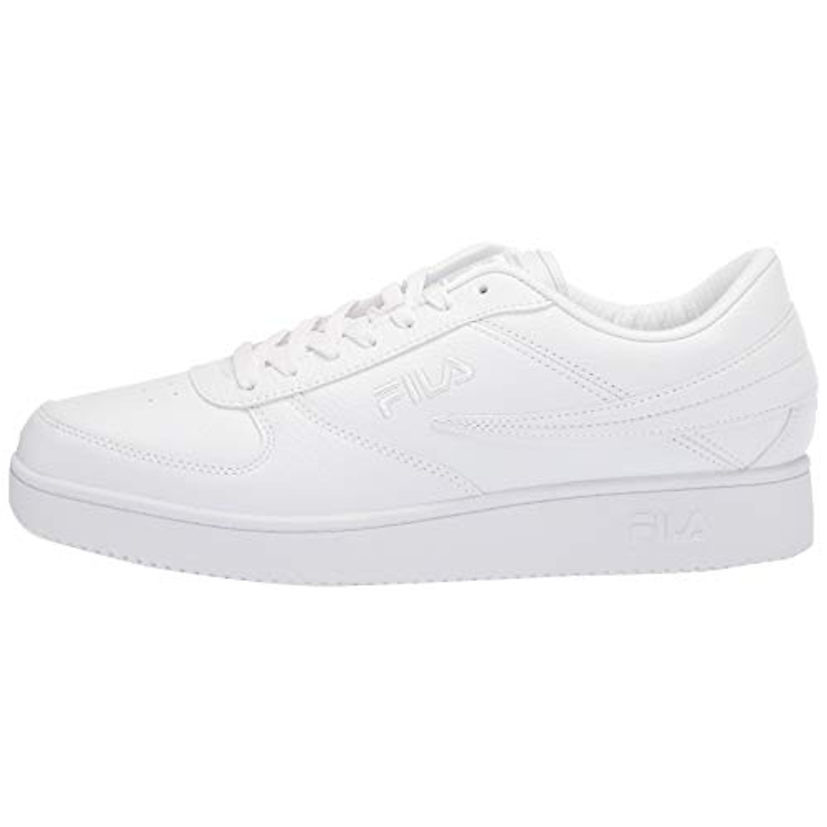 Fila Men's A-Low Sneaker, White/White/White, 14