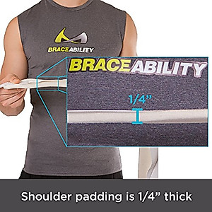BraceAbility Figure 8 Clavicle Brace & Posture Corrector | Broken Collarbone Sling for Injuries & Fractures, Shoulder Support Strap for Upper Back Straightening (Medium)