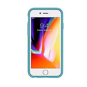 Speck Products CandyShell iPhone SE (2022) Case| iPhone SE (2020)| iPhone 8| iPhone 7 - Jewel Teal/Mykonos Blue
