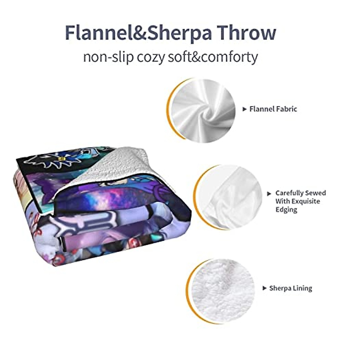 Stole Christmas Cartoon Blanket Anime Game Throw Blankets Ultra Soft Flannel Fleece Light Weight for Kids Adults Gift 60"X50" 8-2