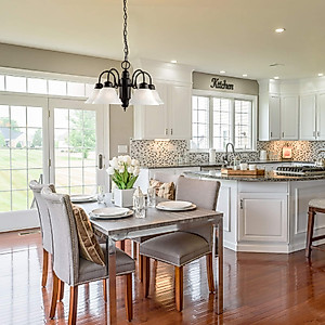 Design House 514455 Millbridge 5 Light Chandelier, Oil Rubbed Bronze