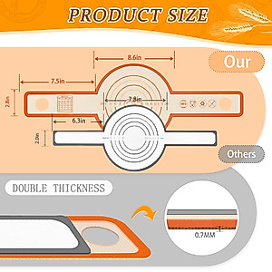 2 PCS Silicone Bread Sling for Dutch Oven - Platinum Silicone, Reusable Non-Stick and Easy Clean Baking Mat Supplies, Extra Long Handles for Easy Sourdough Bread Transfer