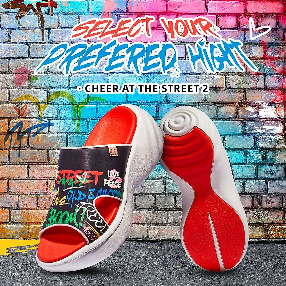 UIN Women's Summer Chunky Platform Slide Wedges Sandal Comfortable Art Travel Shoes Sitges Ⅲ Cheer at the Street 2 (7)