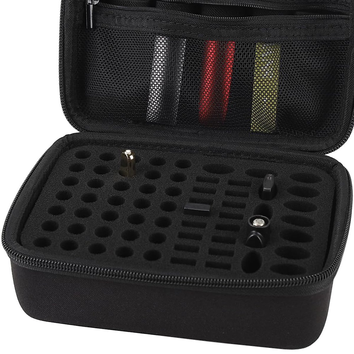 HUIZHU EVA Storage case with Elastic Protective Sponge for Storing 5IO pen Battery and Electronics and USB Charger and U disk (Black)