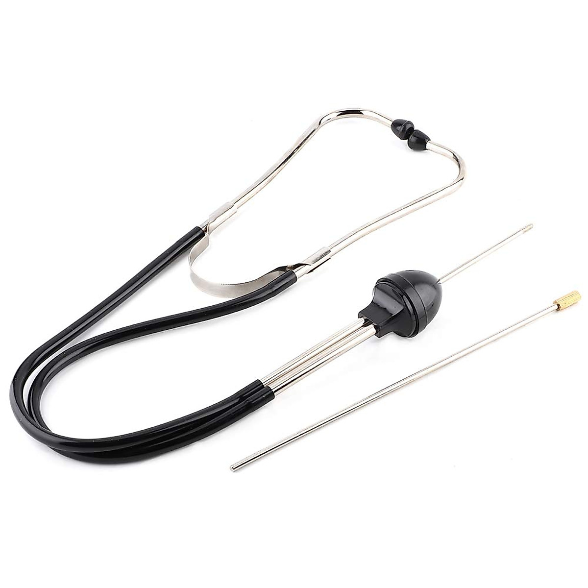 Stainless Steel Mechanics Cylinder Stethoscope Set, Car Engine Diagnostic Tool Hearing Tool Mechanical Internal Detector