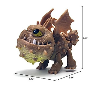 Toysvill Dragons (Set 8 pcs) - Mini Action Figures: Toothless (Night Fury), Deadly Nadder, Gronckle, Hideous Zippleback, Hotburple, Monstrous Nightmare, Terrible Terror