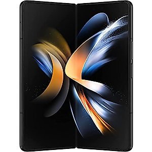 Galaxy Z Fold 4 Cell Phone, Factory Unlocked Android Smartphone, 256GB, Flex Mode, Dual Sim (1x eSim + 1x Nano) Multi Window View, Foldable Display, Korean International Version, Phantom Black