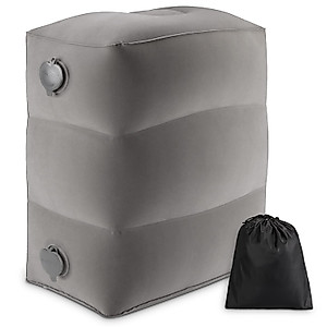 Maliton Inflatable Travel Foot Rest Pillow, Kids Airplane Bed