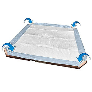 OUT! Dog Pad Holder | Portable Tray for Pet Training and Puppy Pads | Protection Against Pad Leakage, Bunching, and Shredding | Fits Pads 21 x 21 Inches or Larger,Brown