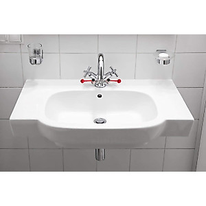 Skywin Eye Wash Kit - Faucet Mounted Emergency Eye Wash Station Sink Attachment -1x Continuous Flow Eyewash Station,3X Common Sink Adapter,2X Inspection Tag,1x Emergency Eye Wash Station Sign