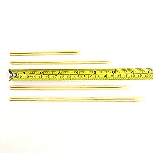 BambooMN Brand - Premium Round Sharp Point Bamboo Skewers 7.1" X 3mm - 300pcs