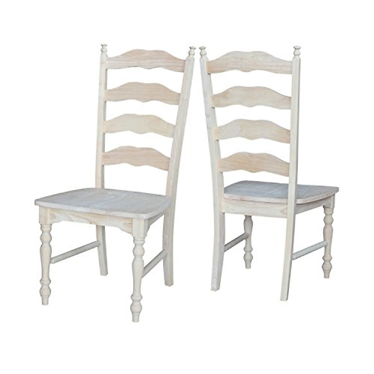 International Concepts Maine Ladderback Chairs, Wood, Set of 2