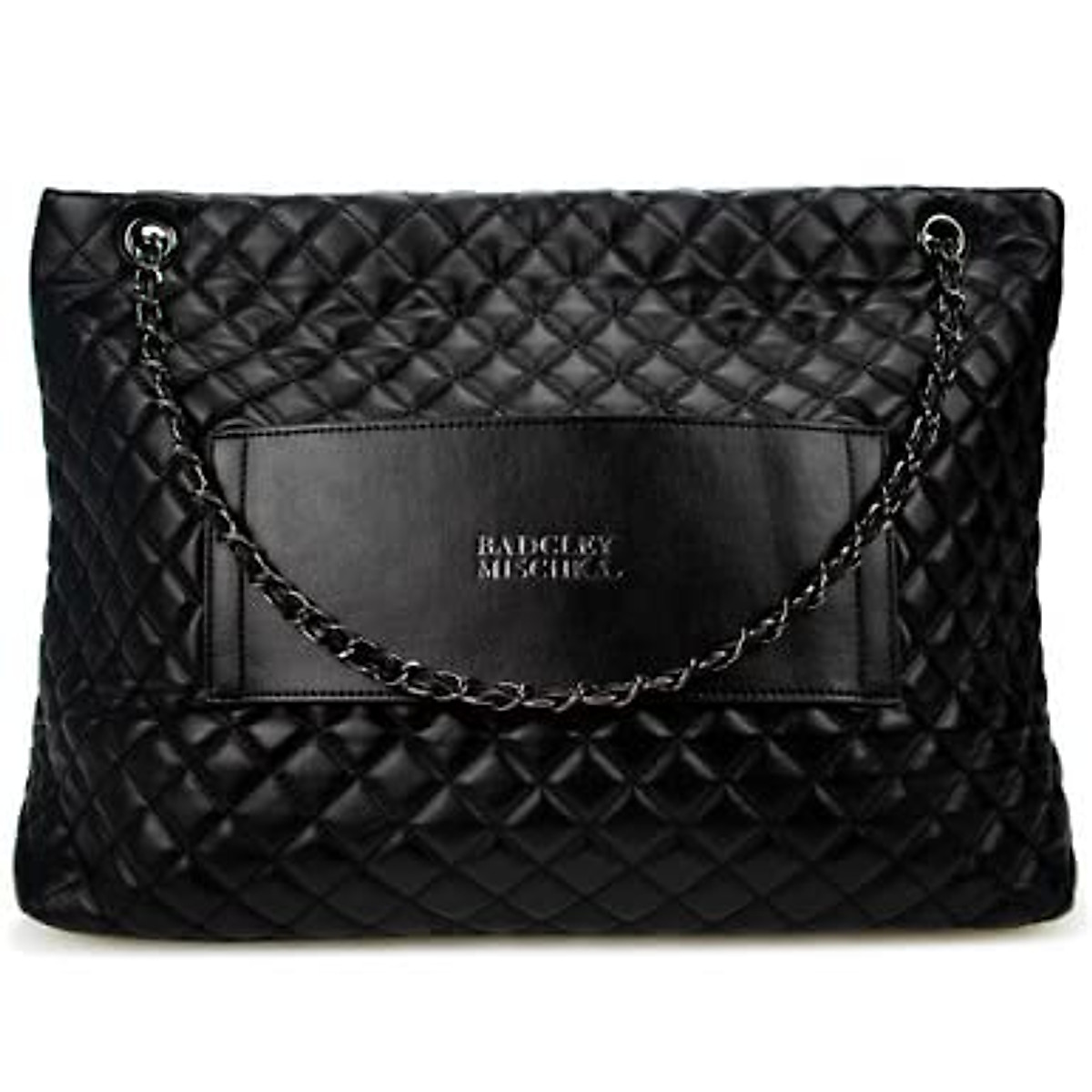 Badgley Mischka Diana Vegan Leather Tote Weekender Travel Bag