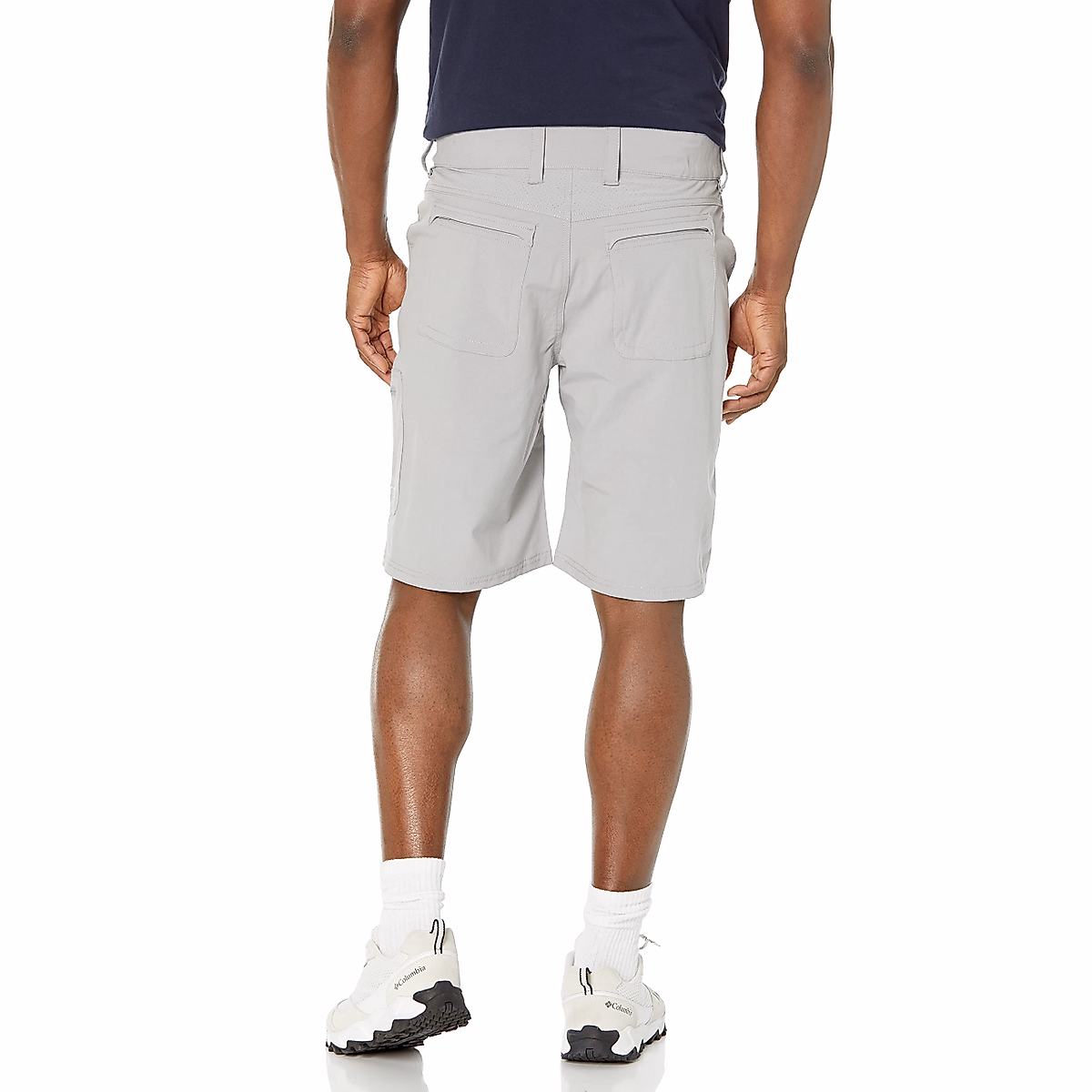 HUK Men's Standard Next Level Quick-Drying Performance Fishing Shorts, Overcast Grey, X-Large