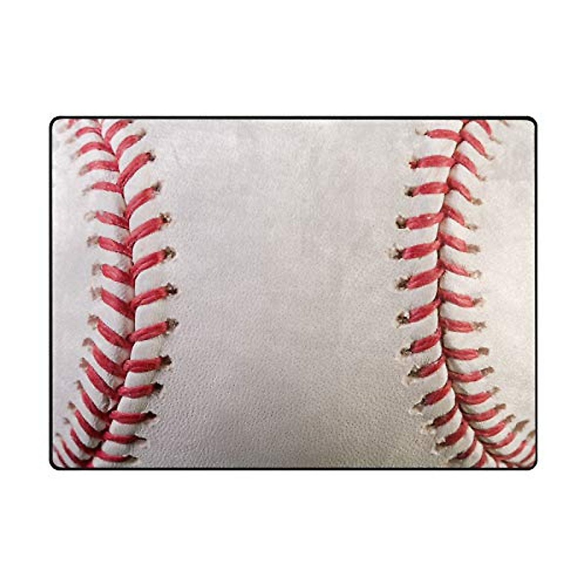 ALAZA Lovely Sport Ball Baseball Non Slip Area Rug 5' x 7' for Living Dinning Room Bedroom Kitchen Hallway Office Modern Home Decorative