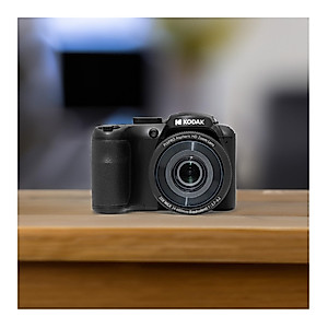 Kodak PIXPRO AZ255 Astro Zoom 16MP Digital Camera (Black) - High-Resolution Photography with 25X Optical Zoom - Perfect Point-and-Shoot Camera Bundle with 32GB Memory Card and Camera Case (3 Items)