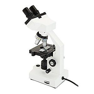 Celestron – Celestron Labs – Binocular Head Compound Microscope – 40-2000x Magnification – Adjustable Mechanical Stage – Includes 2 Eyepieces and 10 Prepared Slides