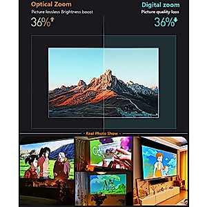 X5 Projector 4K, 15000 Lumens, ACE Picture Quality Enhancement Engine, MEMC Motion Compensation, HDR 10, Supports 3D/4K Input for Movies and Games, Built-in Speaker/Battery Portable Projector