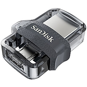SanDisk Ultra 32GB (Two Pack Bundle) Dual Drive m3.0 (SDDD3-032G-G46) works with Android Devices and Computers Flash Drive with Everything But Stromboli (TM) Lanyard