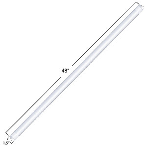 Feit Electric T1248/850/LEDG2/2/5 4 Ft. 40W Equivalent T12 Direct Replacement Daylight Linear LED Light Bulbs, 10-Pack