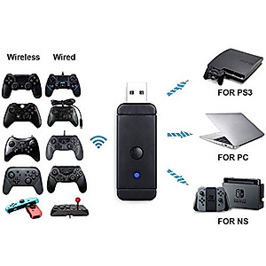 Skywin Wireless Controller Adapter - Converter Allows for use of PS3/PS4/XBOX Controllers