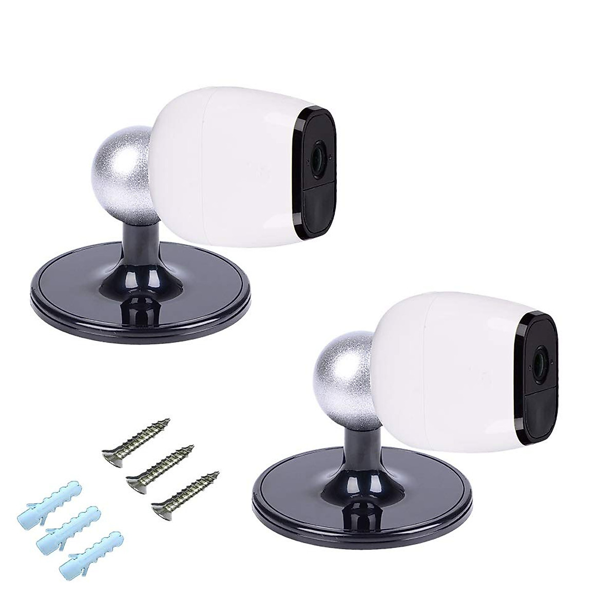 Haoyou Table Ceiling Mounts Compatible with Magnetic Arlo/Arlo Pro/Arlo Pro 2 Camera (2 Pack Black)