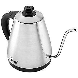 Rosewill Pour Over Gooseneck Kettle for Coffee and Tea, Temperature Control with Variable Temperature Settings, Stainless Steel, RHKT-17002