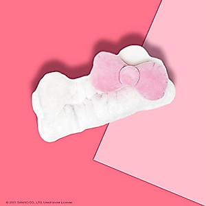 The Crème Shop Plush Spa Headband with Hello Kitty's Signature Bow (Pink) | Cruelty-Free & Vegan