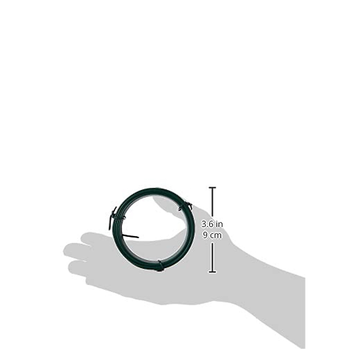 Bulk Hardware BH00135 Plastic Coated Garden Wire, 12 Gauge x 49', Green