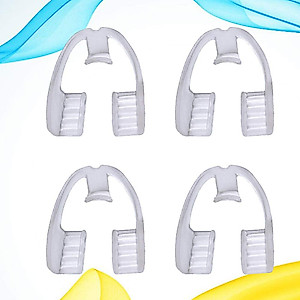 BESPORTBLE 4PCS EVA Food Grade Mouth Guard Dental Night Protector Tooth Grinding Guard for Sleep Men Women