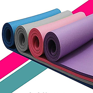 Gillberry Yoga Mat Thick, Exercise Mats,Workout Mats for Home,Non-Slip Thick Fitness Pilates Mat with Yoga Mat Strap