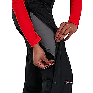 Berghaus Women's Deluge Waterproof Overpants, Jet Black, Size 8/Regular