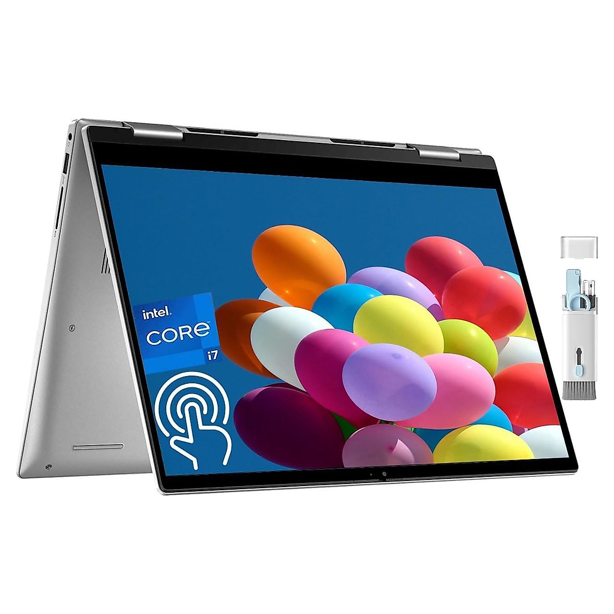 Dell Inspiron 2-in-1 Laptop 2023, 14" WUXGA Touchscreen, Intel Core i7-1355U (10-core), 16GB DDR5 RAM, 1TB SSD, Intel Iris Xe Graphics, Fingerprint Reader, Backlit Keyboard, Windows 11 Home
