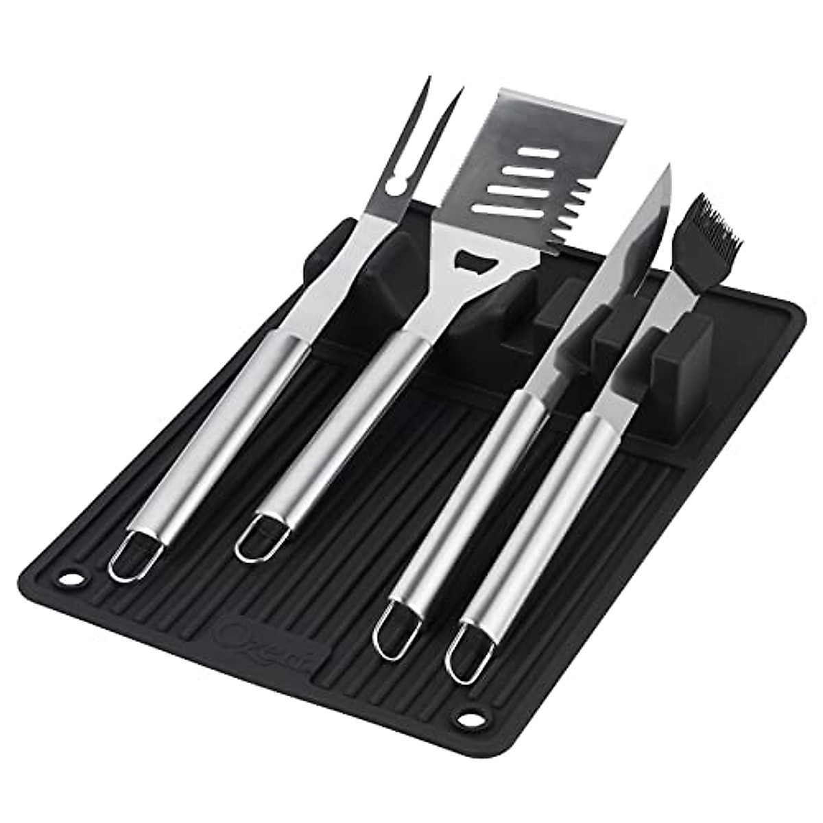 Ozeri BBQ and Grill Utensil Holder Mat Set