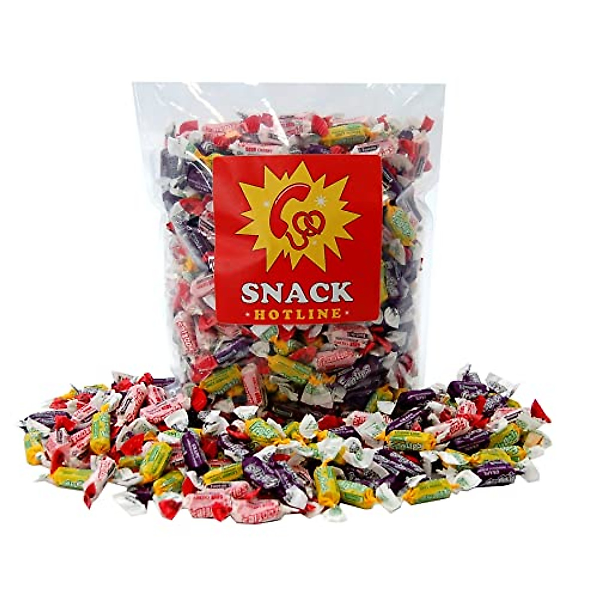 Tootsie Roll Frooties 3 Flavor Combo Mix -1.75 LB Assortment of Sour Cherry-Grape-Lemon Lime- Bulk Taffy Individually Wrapped Variety Pack - Packaged in a Secure Heat Sealed Bag - Snack Hotline