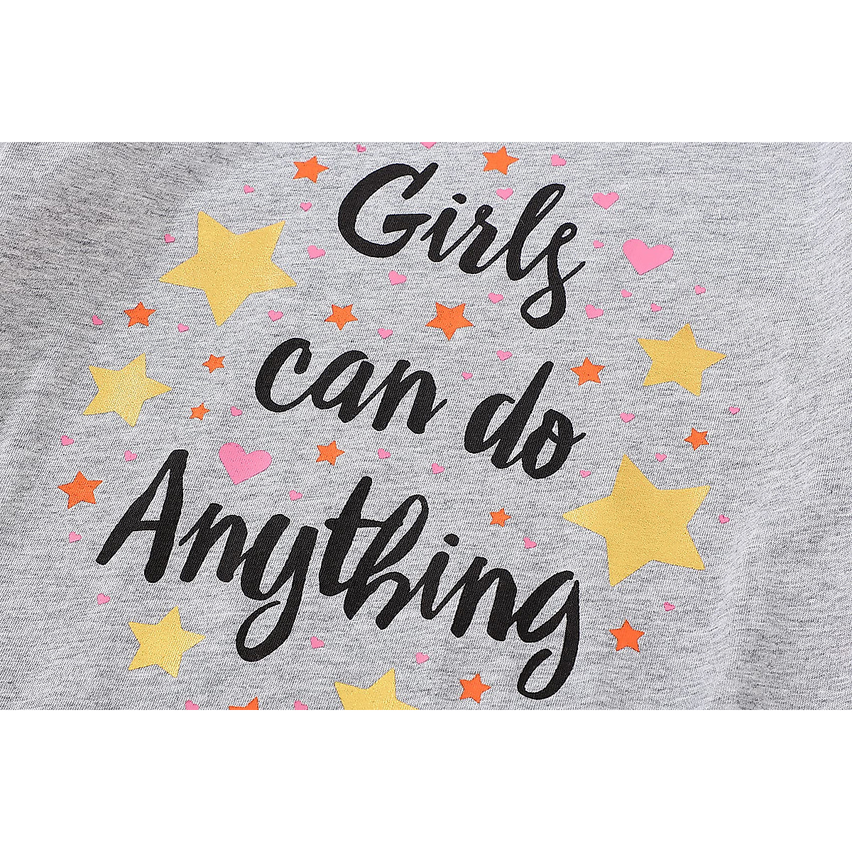 UNICABBIT21 Pajamas for Girls Cute Cat Unicorn Long Sleeve and Pants PJS Set Big Kids Cotton Sleepwear Set Size 6-16 (16, Grey&Pink)