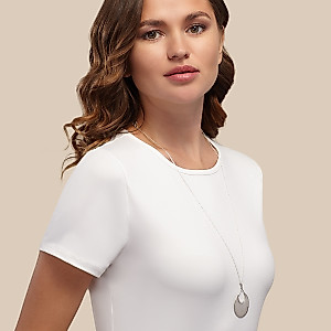 Silpada 'Crescent Drop' Pendant Necklace in Sterling Silver, 28" + 2"