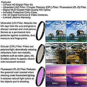 Camera EOS 2000D DSLR (Rebel T7) w/ 18-55mm Zoom Lens Kit + 64GB Memory, 420-800mm Super Zoom Lens, Wide Angle Lens, Telephoto Lens, 3PC Filter Kit, Photo Backpack, Tripod + More (34PC Bundle)